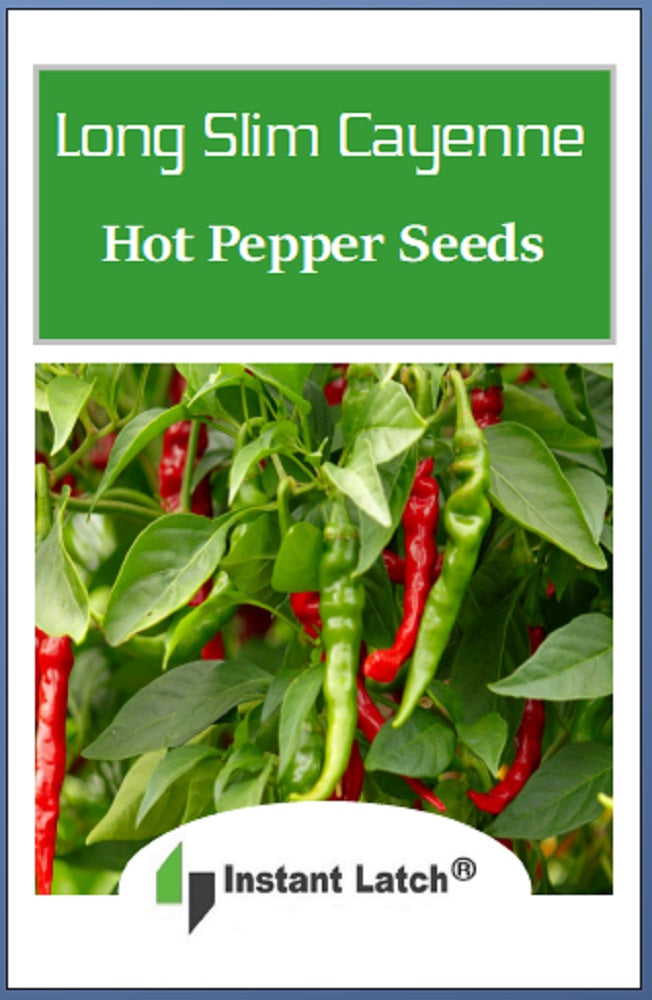 Long Slim Cayenne Hot Pepper Seeds | NON-GMO | Heirloom | Fresh Garden ...